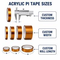 China Acrylic Adhesive Polyimide Tape (Acrylic PI Tape / Electrical Insulation Tape) – Single-Sided Acrylic Adhesive for Coil Wrapping, Lead Fixing and Die-Cut Insulation for sale