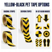 China PET Floor Marking Tape (Polyester Floor Tape / Warehouse Aisle Tape / Workshop Line Marking Tape) – Wear-Resistant Safety Identification for Factories, AGV Routes & 5S Areas for sale