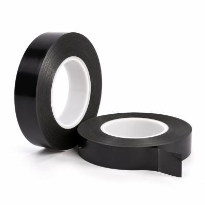 China Black PET High Temperature Tape (Black Polyester Masking Tape / Light-Blocking PET Tape / Electrical Insulation Tape) – For Camera Modules, Displays, PCB Masking & Powder Coating for sale