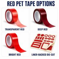 China Red PET High Temperature Tape (Red Polyester Masking Tape / Red Powder Coating Tape / High-Visibility Process Protection Tape) – For Grounding Points, No-Spray Areas & PCB Masking for sale