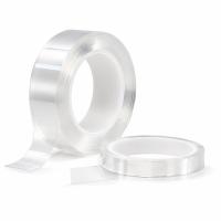 China Clear PET High Temperature Tape (Transparent Polyester Silicone Tape / High Temperature Label Protection Tape / Clear PET Masking Tape) – For Barcode, PCB & Window Protection for sale