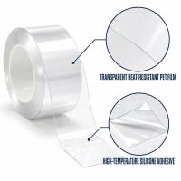 China Clear PET High Temperature Tape (Transparent Polyester Silicone Tape / High Temperature Label Protection Tape / Clear PET Masking Tape) – For Barcode, PCB & Window Protection for sale