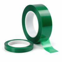 China Green PET High Temperature Tape (Green Polyester Powder Coating Tape / PET Silicone Masking Tape / Green Anodizing Tape) – For Metal Finishing, PCB & Energy Equipment for sale