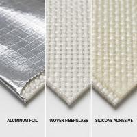 China Flame-Retardant Aluminum Foil Glass Cloth Tape (High-Temperature Foil Fiberglass Tape / Heat-Reflective Glass Cloth Tape) – For HVAC Ducts, Cable Wrap & Thermal Shielding for sale