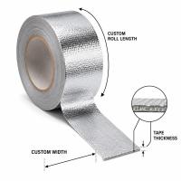 China Flame-Retardant Aluminum Foil Glass Cloth Tape (High-Temperature Foil Fiberglass Tape / Heat-Reflective Glass Cloth Tape) – For HVAC Ducts, Cable Wrap & Thermal Shielding for sale