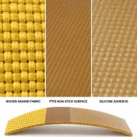China PTFE Coated Aramid Fabric Tape (PTFE Aramid Cloth Tape / Aramid Fabric Adhesive Tape) – Silicone Adhesive Non-Stick Lining for Flexing Parts, Rollers & Conveyor Edges for sale