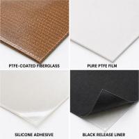 China PTFE Tape with Black Release Liner / Liner-Backed PTFE Tape / PTFE Heat Sealer Tape with Silicone Adhesive for Die Cutting, Packaging Machinery, Sealing Plates and Guide Rails for sale
