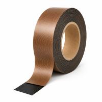 China PTFE Tape with Black Release Liner / Liner-Backed PTFE Tape / PTFE Heat Sealer Tape with Silicone Adhesive for Die Cutting, Packaging Machinery, Sealing Plates and Guide Rails for sale