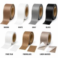 China Silicone Adhesive PTFE Tape / PTFE Heat Sealer Tape / Non-Stick PTFE Tape with Pure Film or Coated Fiberglass Backing for Packaging Machinery, Hot Presses and Guide Rails for sale