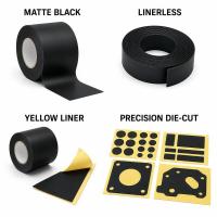 China Black PTFE Film Tape / Anti-Static PTFE Tape / ESD PTFE Tape with Silicone Adhesive and Fiberglass-Free Backing for Non-Stick Guides, Heat Sealers and Evaluated ESD Fixtures for sale