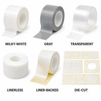China Milky White PTFE Film Tape / Pure PTFE Adhesive Tape / Non-Stick PTFE Tape with Silicone Adhesive and Fiberglass-Free Backing for Heat Sealers, Rollers and Guide Rails for sale
