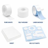 China FDA-Compliant White PTFE Tape / Food Grade PTFE Film Tape / Non-Stick Heat Sealer Tape with Silicone Adhesive for Food Packaging, Processing Equipment and Roller Covers for sale