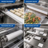 China FDA-Compliant White PTFE Tape / Food Grade PTFE Film Tape / Non-Stick Heat Sealer Tape with Silicone Adhesive for Food Packaging, Processing Equipment and Roller Covers for sale