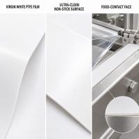 China FDA-Compliant White PTFE Tape / Food Grade PTFE Film Tape / Non-Stick Heat Sealer Tape with Silicone Adhesive for Food Packaging, Processing Equipment and Roller Covers for sale
