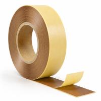 China Double-Sided PTFE Tape / Double-Coated PTFE Tape / PTFE Fiberglass Mounting Tape with Silicone Adhesive on Both Sides for Gasket Positioning, Wear Pads and Equipment Assembly for sale
