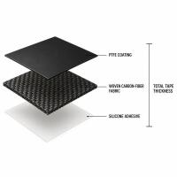 China PTFE-Coated Carbon Fiber Fabric Tape / Carbon Fibre PTFE Tape / PTFE Carbon Cloth Tape with Silicone Adhesive for Composite Mold Release, Tooling Covers and Guide Rails for sale