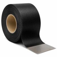 China PTFE-Coated Carbon Fiber Fabric Tape / Carbon Fibre PTFE Tape / PTFE Carbon Cloth Tape with Silicone Adhesive for Composite Mold Release, Tooling Covers and Guide Rails for sale