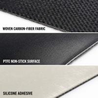 China PTFE-Coated Carbon Fiber Fabric Tape / Carbon Fibre PTFE Tape / PTFE Carbon Cloth Tape with Silicone Adhesive for Composite Mold Release, Tooling Covers and Guide Rails for sale