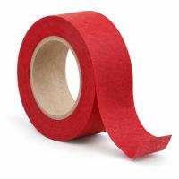 China Red High Temperature Masking Tape / Red Crepe Paper Tape / Silicone Adhesive Masking Tape for Industrial Paint Masking, Powder Coating and Heat-Process Surface Protection for sale