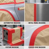 China Red High Temperature Masking Tape / Red Crepe Paper Tape / Silicone Adhesive Masking Tape for Industrial Paint Masking, Powder Coating and Heat-Process Surface Protection for sale