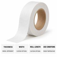 China Single-Sided Tissue Tape / Single-Coated Tissue Tape / Tissue Paper Adhesive Tape with Water-Based Adhesive for Room-Temperature Paper Handling and Surface Attachment for sale
