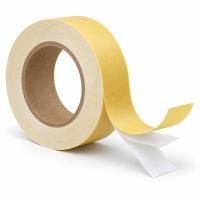 China Double-Sided Tissue Tape / Double-Coated Tissue Tape / Tissue Mounting Tape with Water-Based Adhesive and Two Release Paper Liners for Staged Bonding and Indoor Assembly for sale