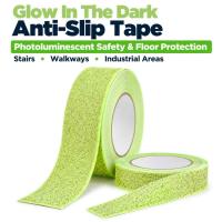 China Glow-in-the-Dark Anti-Slip Tape (Photoluminescent Anti-Slip Tape / Industrial Stair Safety Grip Tape / Non-Slip Egress Tape) – For Steps, Walkways & Emergency Exit Paths for sale