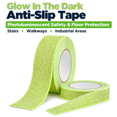 China Glow-in-the-Dark Anti-Slip Tape (Photoluminescent Anti-Slip Tape / Industrial Stair Safety Grip Tape / Non-Slip Egress Tape) – For Steps, Walkways & Emergency Exit Paths for sale