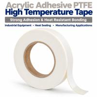 China Acrylic Adhesive PTFE Tape (Acrylic PTFE Tape / Silicone-Adhesive-Free PTFE Tape / Medium-Temperature Non-Stick Tape) – For Guide Rails, Rollers, Heat Sealing & Equipment Lining for sale