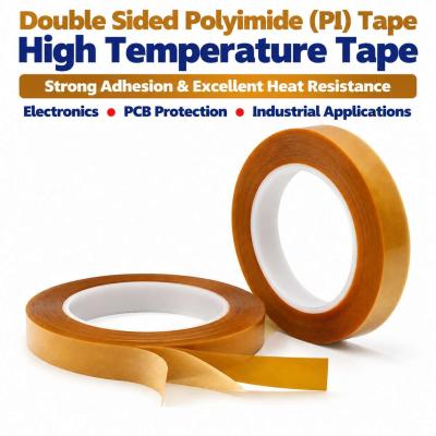 China Double-Sided Polyimide Tape (Double-Coated PI Tape / High-Temperature PI Bonding Tape) – Silicone or Acrylic Adhesive for FPCB Mounting, Silicone Foam Bonding and Die-Cut Parts for sale