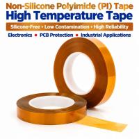 China Non-Silicone Polyimide Tape (Silicone-Free Adhesive PI Tape / Acrylic PI Insulation Tape / Low-Contamination Masking Tape) – For Semiconductor, Optical Coating & Battery Processes for sale
