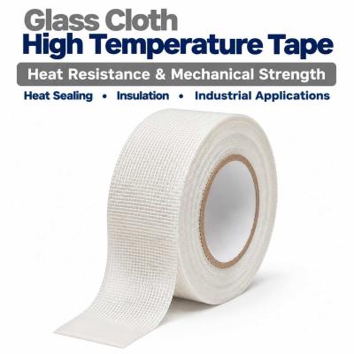 China Glass Cloth High Temperature Tape (Fiberglass Cloth Tape / Silicone Adhesive Glass Cloth Tape / Electrical Insulation Tape) – For Motor Coils, Transformers & Wire Harnesses for sale