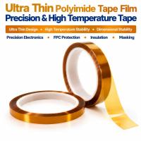 China Ultra-Thin Polyimide Tape (Thin PI Tape / Low-Profile Insulation Tape) – Thin PI Film with Silicone or Acrylic Adhesive for PCB, FPC, Battery Tabs and Precision Die Cutting for sale