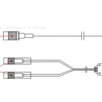 China USN9810 Cables 04045699 Single Cable,120ohm Clock Conversion Cable,40m,2*SMB75SF-IV,2*SYV75-2/0.34(S)+2*120CC1P0.5(S) for sale