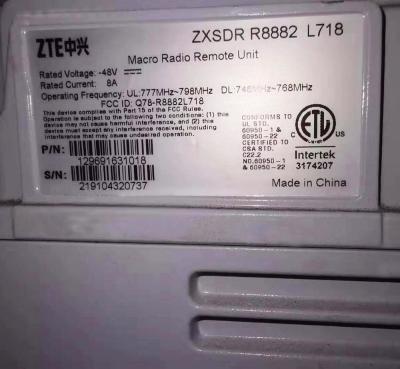 China ZTE ZXSDR R8882 L718 48v 8a   ZTE  RRU8882  Macro Radio Remote Unit for sale