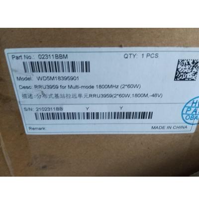 China Huawei  RRU3959 1800MHz 02311BBM WD5M189501 02311BBL WD5M18395902 2*60W -48V DC 2100MHz 02311LFH  GSM  WCHMA for sale