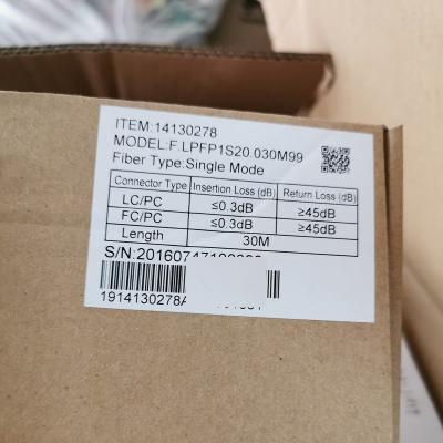 China Orinianl Huawei Patch Cord 14130278 ROHS FC/PC-LC/PC Single Mole -G.652D 2mm -30m PVC- Yellow  huawei for sale