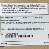 China Huawei pRRU3911 for Multi-mode(850M+1800M+2100M+TDD2300M)-outer antenna  02311LTR WD6MXAAE6AR1 for sale