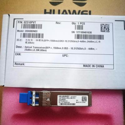 China Original SFP Huawei SFP+ 10G-1550NM-80KM-SM  02310PVU OSX080N04 for sale