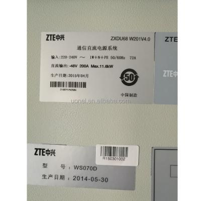 China ZTE ZXDU68 W201 V4.0 Series Outdoor Powers System ZTE ZXDU68 W201 Telecom Power Supply for sale