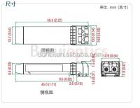 China Juniper EX-SFP-10GE-ER,SFP+ 10GBase-ER 10 Gigabit Ethernet Optics, 1550nm for 40km transmission on SMF for sale