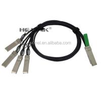 China Juniper QFX-QSFP-DACBO-3M,QSFP+ to SFP+ 10 Gigabit Ethernet Direct Attach Break out Copper (twinax copper cable) 3m for sale