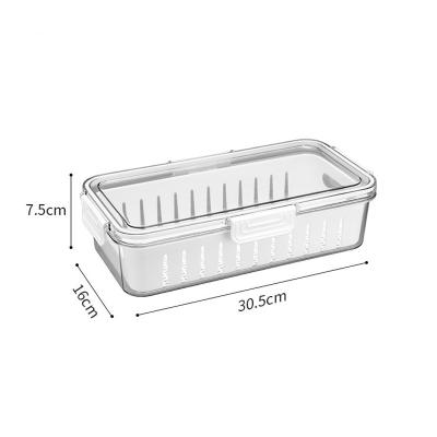 China Fresh Container Stackable Storage Box for Refrigerator Vegetable Fruit Storage Container Organizer Bins for sale
