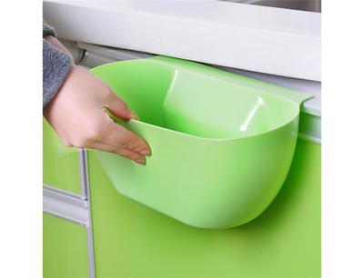 China New design plastic kitchen waste garbage can multifunctional hanging trash can bin containers for sale