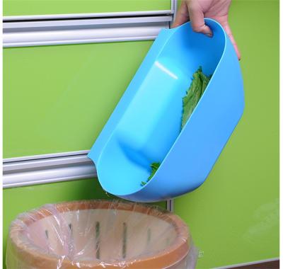 China New design plastic kitchen waste garbage can multifunctional hanging trash can bin containers for sale