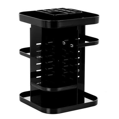China Four layers non-folding cosmetics rack standing type 360 degree rotation makeup organizer for sale