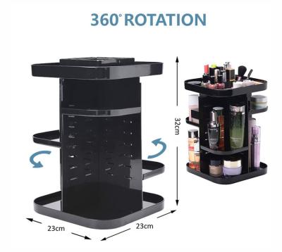 China Four layers non-folding cosmetics rack standing type 360 degree rotation makeup organizer for sale