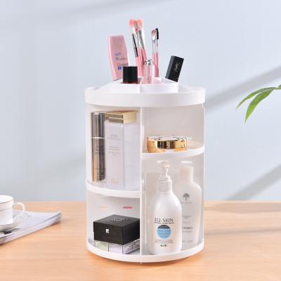 China 360 rotating makeup organizer DIY adjustable holder rack cosmetic display shelf for sale