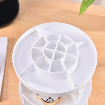 China 360 rotating makeup organizer DIY adjustable holder rack cosmetic display shelf for sale