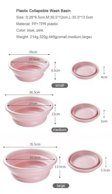 China Multi-Purpose Folding Collapsible Wash Basin for Kids and Babies Lightweight Portable Basin for sale